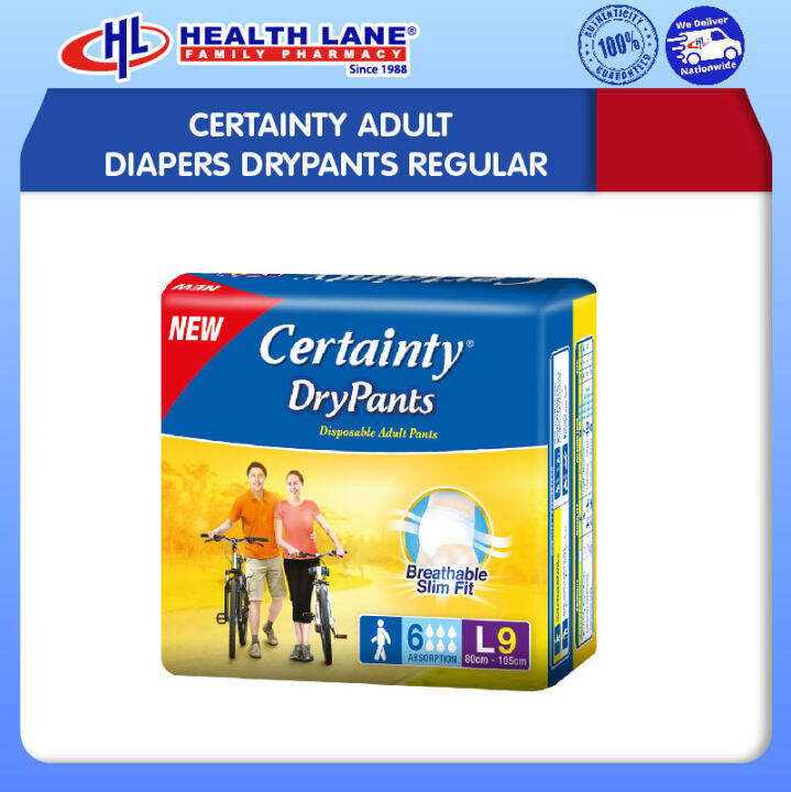 CERTAINTY ADULT DIAPERS DRYPANTS REGULAR | Lazada
