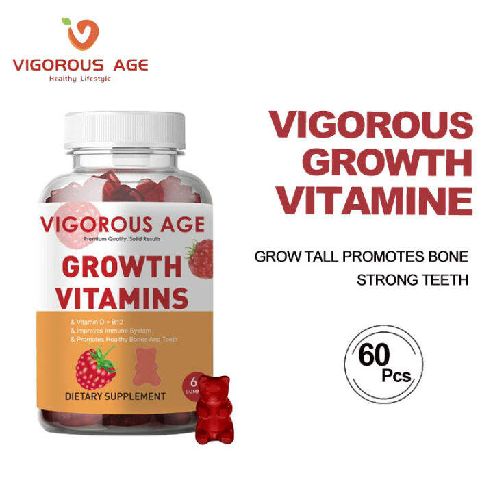 Vigorous Age Vitamins For Kids Calcium Gummies Height Increase Body ...