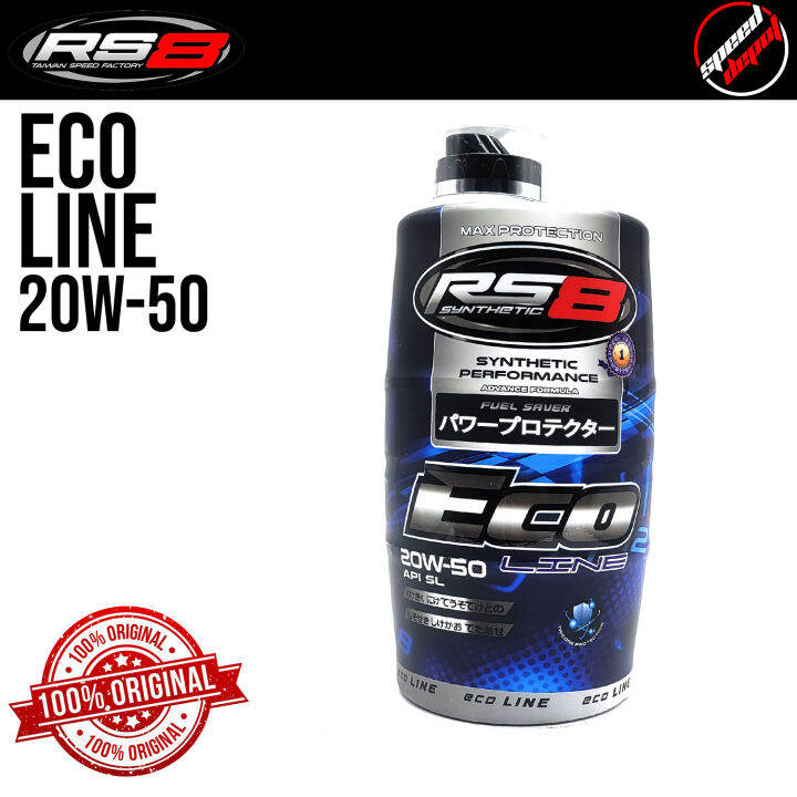 RS8 Eco Line 20W-50 // Eco Scooter 10W-40 | 800ML / 1000ML | Semi ...