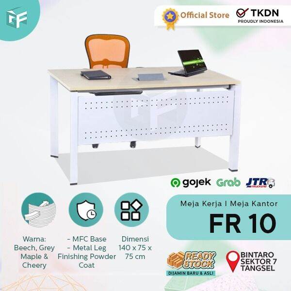 Gudang Furniture Meja Kerja Meja Kantor Meja Manager Murah Aditech FR 10 | Lazada Indonesia