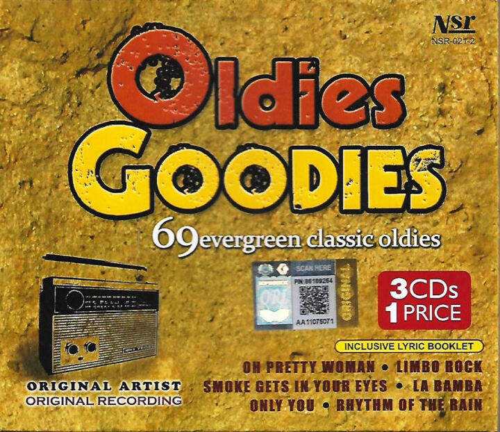 Oldies Goodies Vol.1 - 69 Evergreen Classic Oldies 3CD Original Artist ...