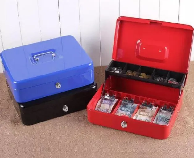 ACB Cash Box With Money Tray And Lock, Money Box With Cash Tray Money ...