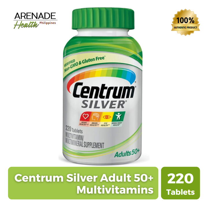 Centrum Silver Adult 50+ Multivitamins/Multimineral Supplement (220 ...