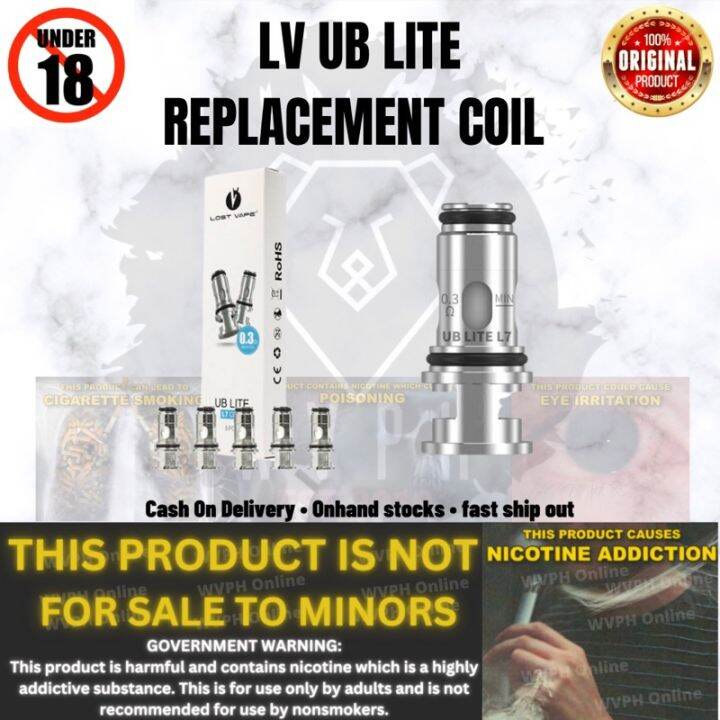 【COD】Hot •AUTHENTIC• LV UB LITE replacement coil for THELEMA MINI UB ...