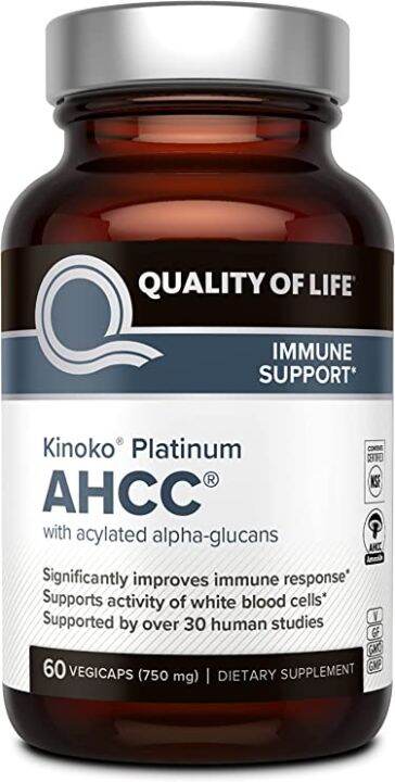 Quality of Life - Kinoko Platinum AHCC 60 capsules Alpha-Glucans ...