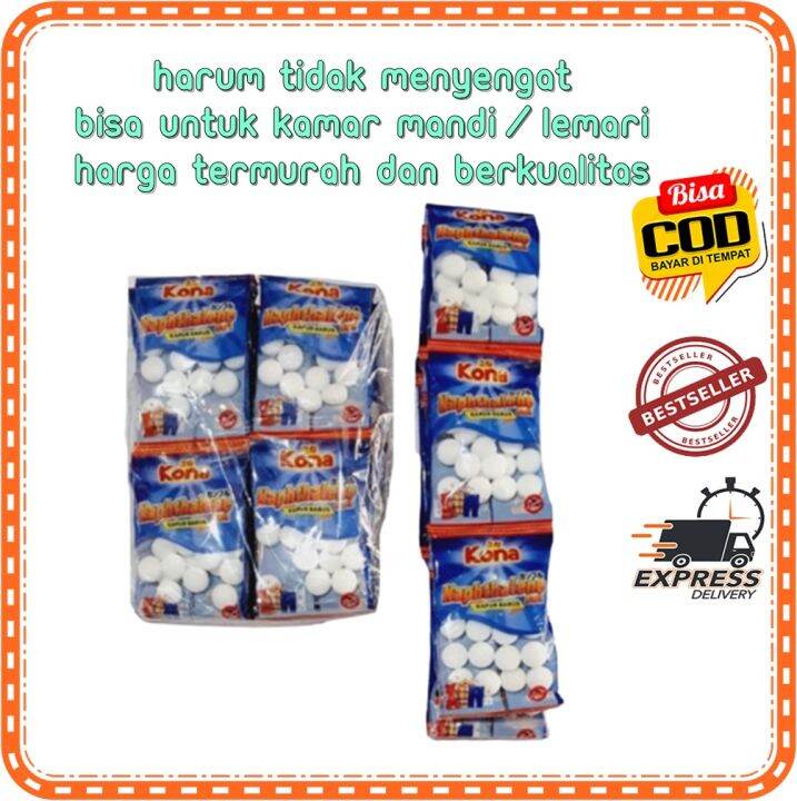 Kapur Barus Mini Putih ~o~ merek KONA Pengusir Tikus Anti Serangga ...