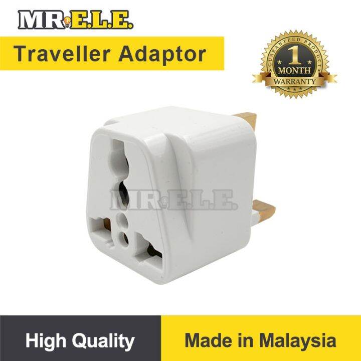 3 Pin Traveller Adaptor 13A 240V ES-277TA | Lazada