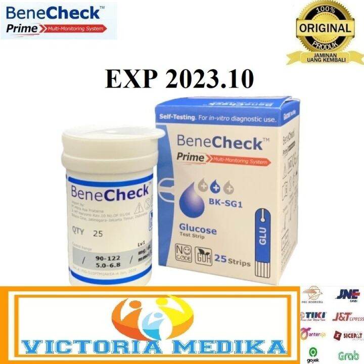 Refill Strip Glukosa / Gula Darah Khusus Benecheck Prime isi 25 Strips ...