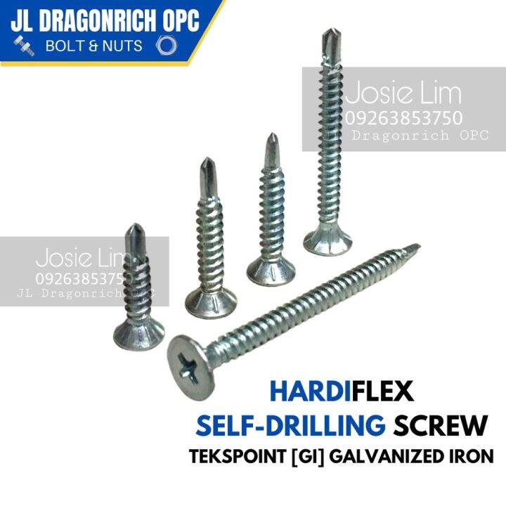 500/1000pcs Self Drilling Hardiflex Screw GI Window Screw for Ficem ...
