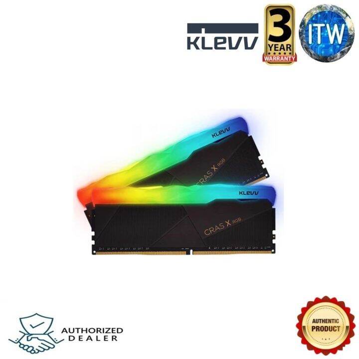 KLEVV CRAS X RGB 16GB (2x8GB) DDR4 3200MHz CL16 Gaming Memory ...