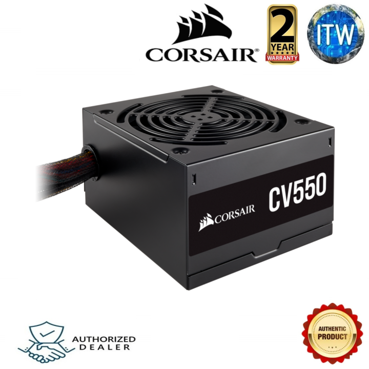 Corsair CV Series CV550 - 550 Watt 80 Plus®Bronze Certified PSU (CP ...