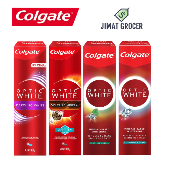 Colgate Optic White Volcanic Mineral / Plus Shine / Sparking / Dazzling ...