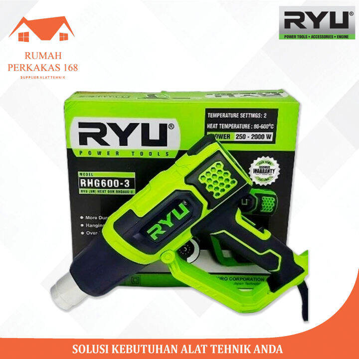 RYU RHG600-3 Hot Air Heat Gun - Hot Gun Blower Pemanas | Lazada Indonesia