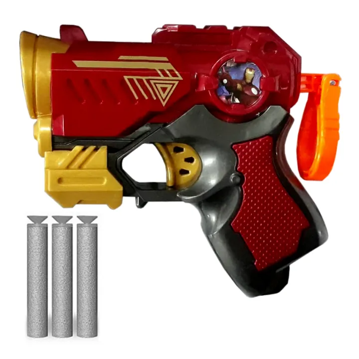 Super Hero Nerf Gun Soft Bullets Blaster Darts Toy Avengers Nerf ...