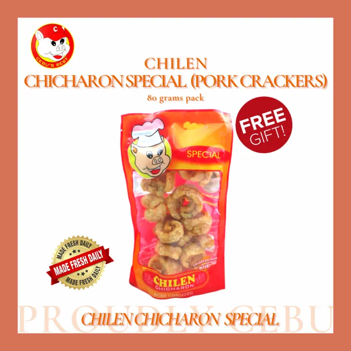 CHILEN Chicharon Special 80 grams 1 pack | Cebu’s Best Tasty Pork Skin ...