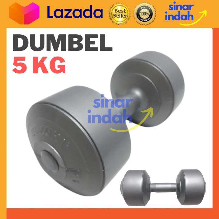 Dumbel Suzuki 5 Kg Dumbell Plastik Barbel Fitness Dambel Gym Dumbbell ...