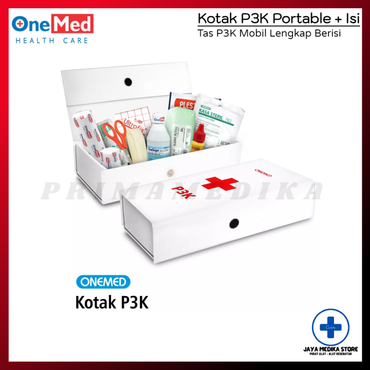 Kotak P3K isi Lengkap / Kotak P3K Mobil / Kotak P3K OneMed Lengkap ...