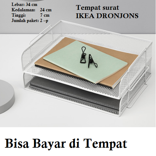 Original IKEA Tempat Surat Meja Kantor / Tempat Arsip Meja Kerja 2 ...