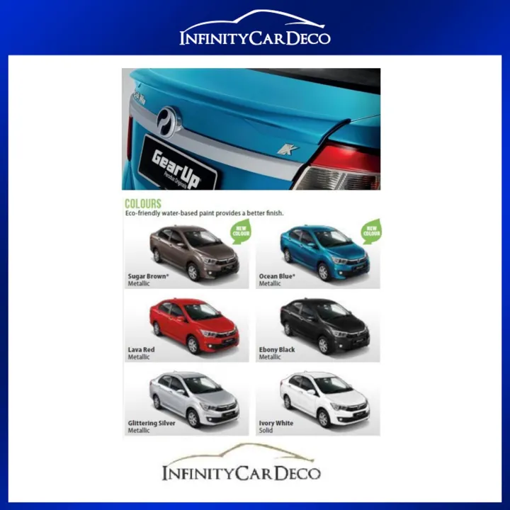 Perodua Bezza OEM Spoiler Body Kit (Glittering Silver) | Lazada