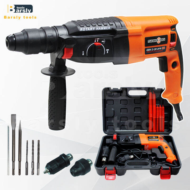 SHINING HAMMER DRIL สว่านโรตารี่ ส่านเจาะกระแทก 3 ระบบ ขนาด 26 mm 1500W ...