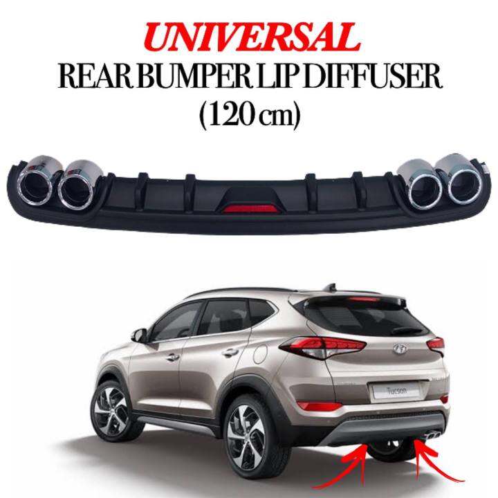 OCPA Universal 120cm Car Rear Bumper Diffusers Lip Spoiler Body Kits ...