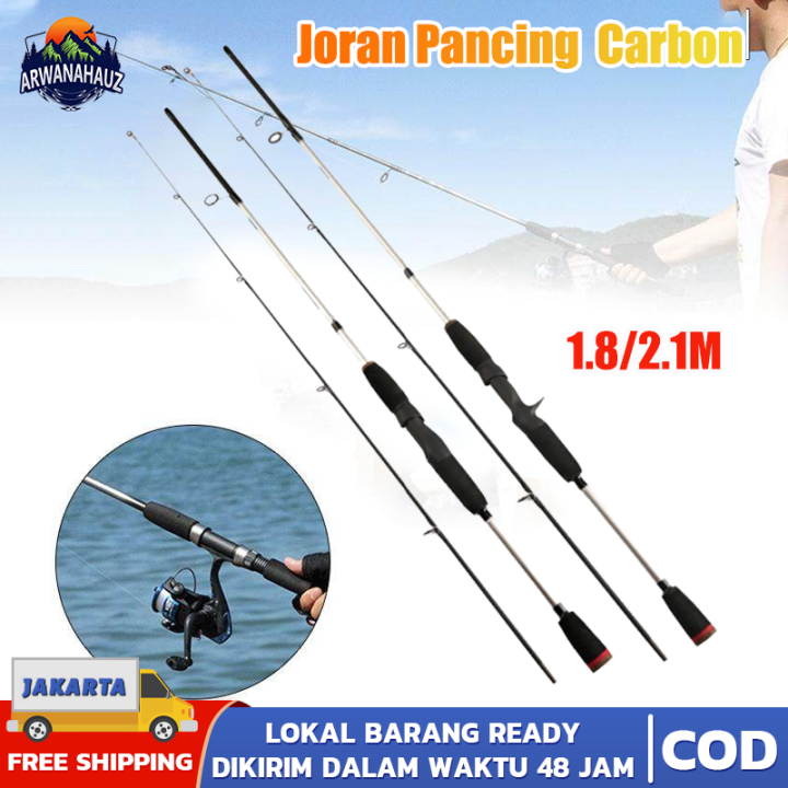 Joran pancing carbon asli kuat 30kg pancing murah dan kuat casting ...