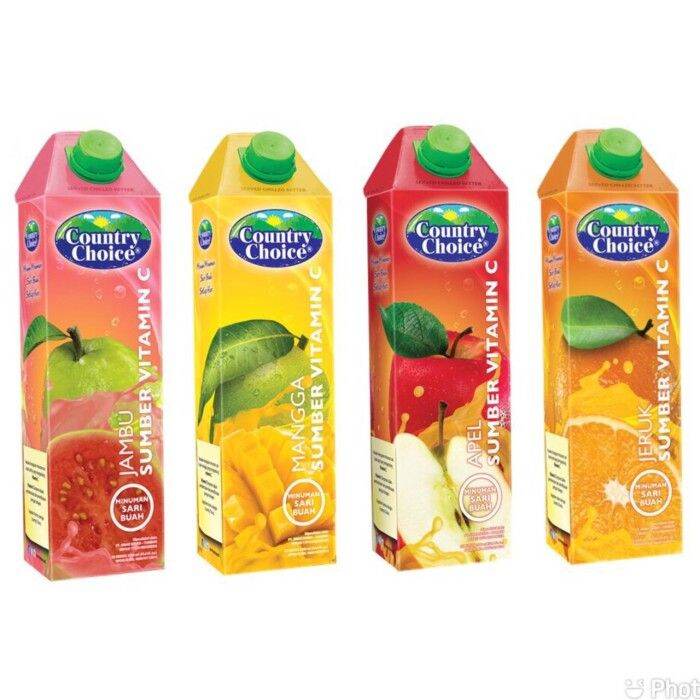 Country choice rasa jeruk apel mangga jambu biji 1 liter | Lazada Indonesia