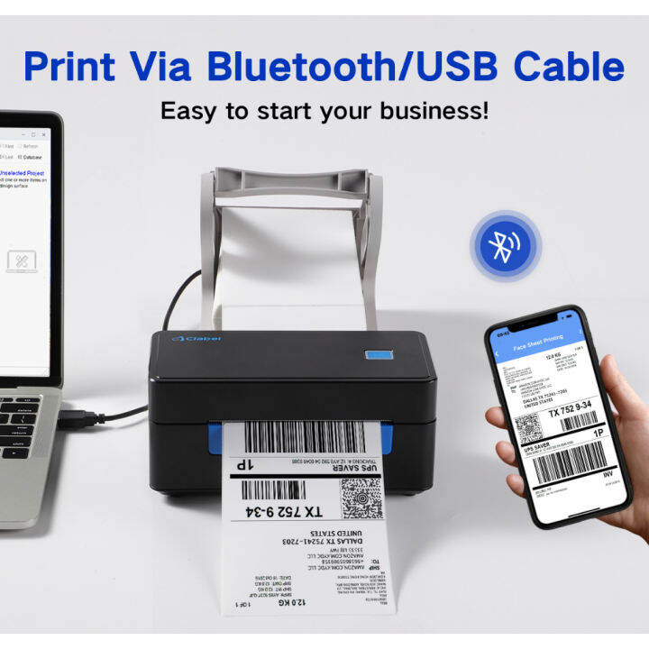 CLABEL A6 Thermal Printer Waybill Printer 428S Bluetooth AWB Printer ...