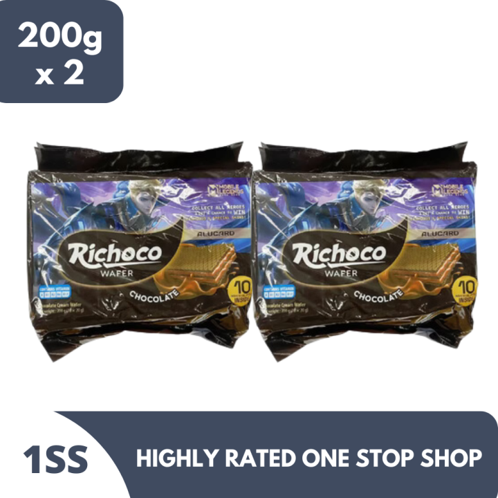 Richoco Wafer, Chocolate 200g x 2 | Lazada PH