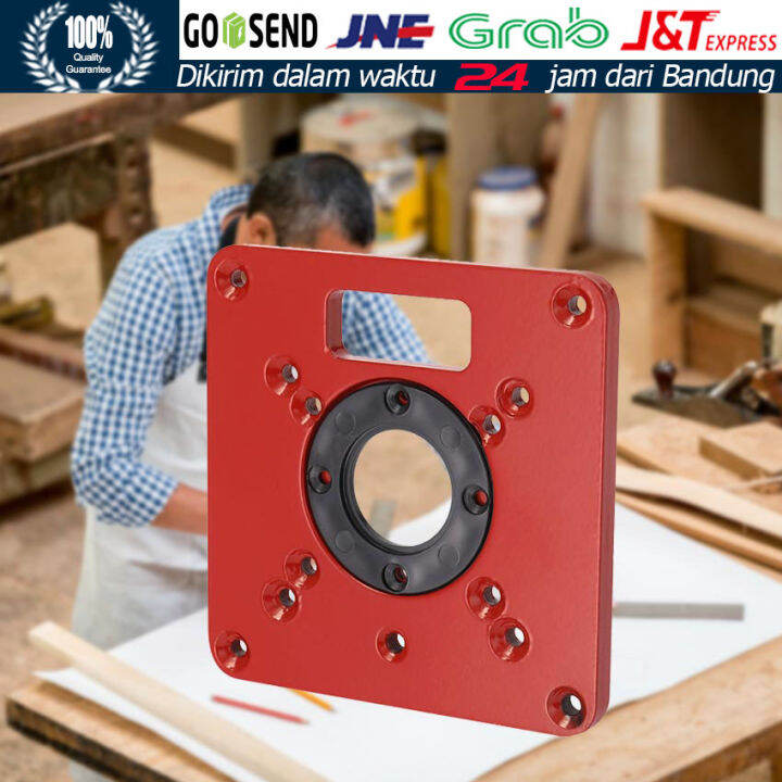 Table Router Trimmer Insert Plate Universal Plat Tatakan Dudukan Meja ...