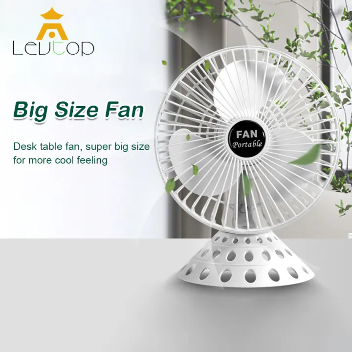LEVTOP USB Desk Fan Cooling Fan Big Size Fan Quiet Cooling Air Table ...
