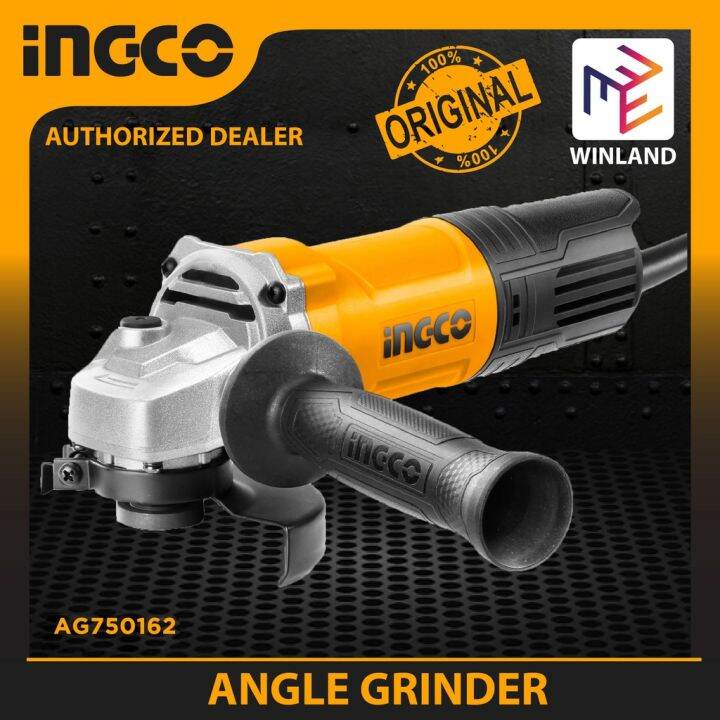 HC ♘INGCO by Winland Angle Grinder 750W + Impact Drill 680W Set Kit ...