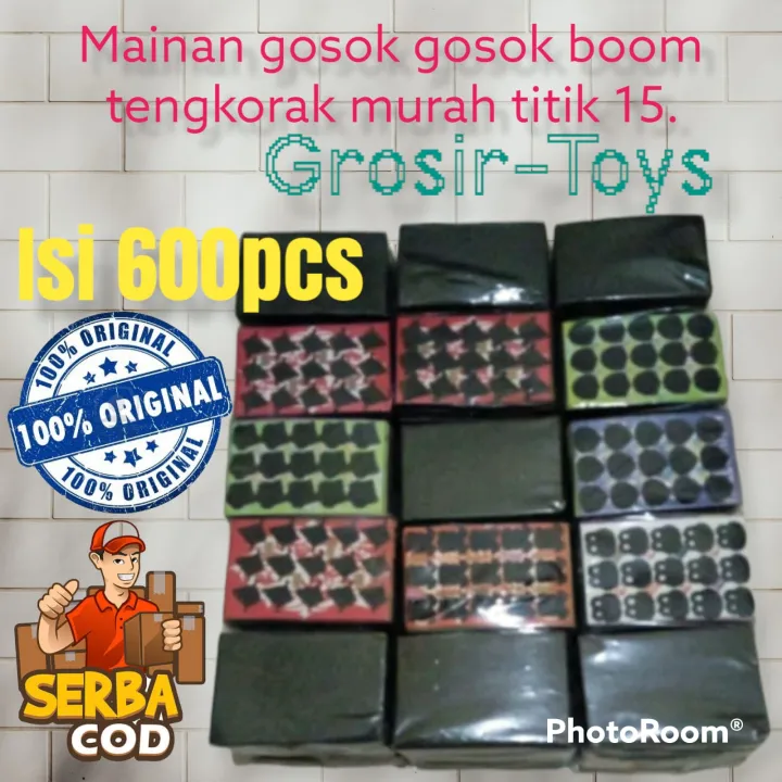 mainan Gosok gosok bom macam macam karakter gosokan tengkorak titik 15 ...