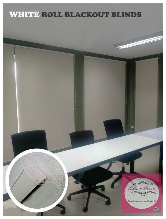 Levare Decors: 130H & 140H in cm - WHITE, OFF-WHITE & CREAM Roll ...