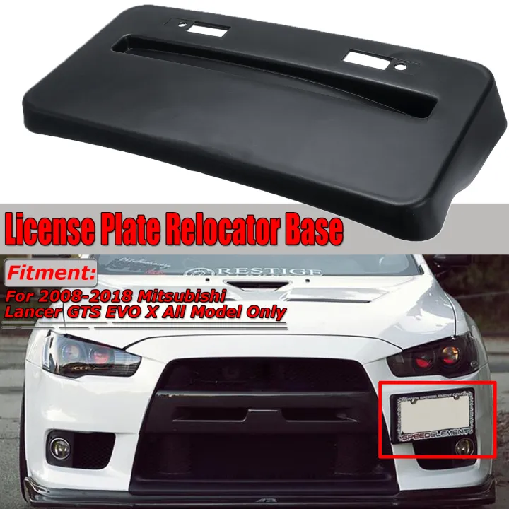 1Pcs License Plate Relocator Base Holder For Mitsubishi Lancer GTS EVO ...