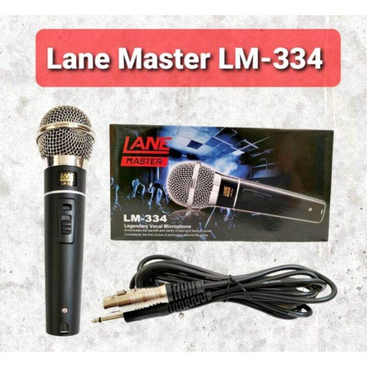 MIC DYNAMIC MICROPHONE LANE MASTER LM-334 | Lazada Indonesia