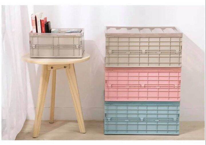 Collapsible Plastic Storage Box large Plastic Storage Crate Multi ...