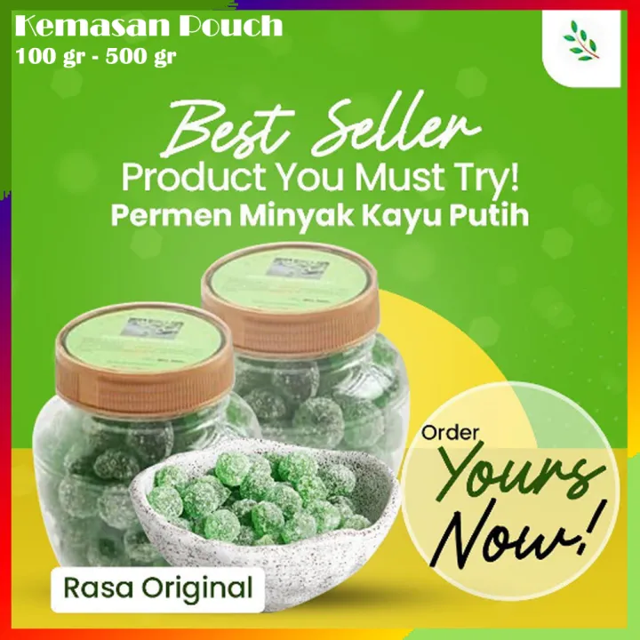 PERMEN KAYU PUTIH ORIGINAL KEMASAN ISI 500 250 150 100 GRAM permen kayu ...