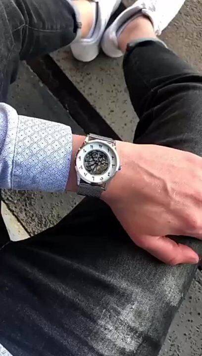 Urdu Montre Arabic Watches Women Men Japanese Movement Arabian Number ...