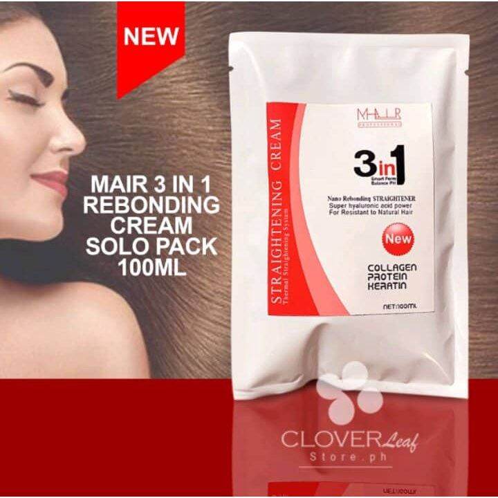 3 in 1 Mair Rebonding Cream Solo Pack 100ml | Lazada PH