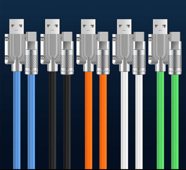 6A 120W Original Liquid Silicone Metal USB Data Cable Super Fast ...