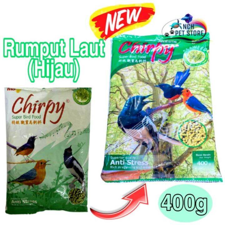 chirpy super bird food superior quality 400g | Lazada