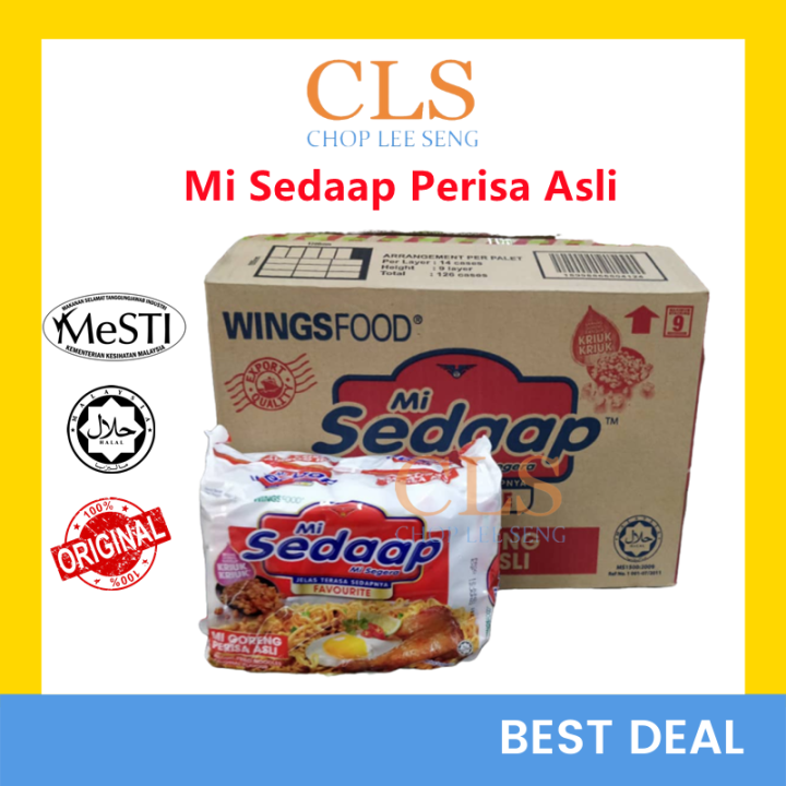 CLS Mi Sedap Mee Sedaap Perisa Asli Mi Segera Per Kotak Original Teste ...