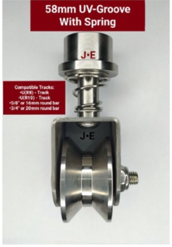 304 Stainless Steel 360° Swivel Rotational Sliding Gate Roller Folding ...