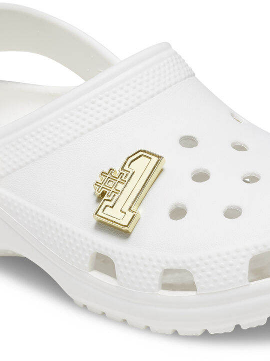 CROCS Jibbitz Gold Number One ตัวติดรองเท้า | Lazada.co.th
