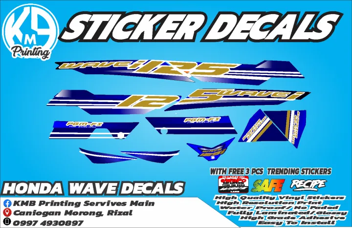 Honsa Wave 125 Sticker Decals | Lazada PH