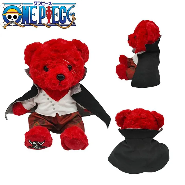 7.4in One & Piece Red Shanks Teddy Bear Plush Toy Soft Stuffed Hug Doll ...