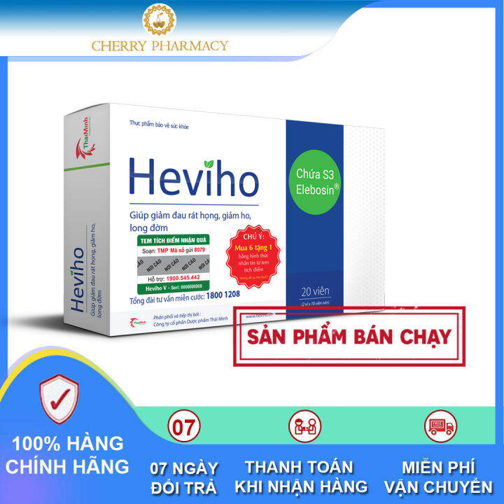 [HCM]Viên uống Hevi Ho giúp hỗ trợ viêm phế quản viêm đường hô hấp cấp ...