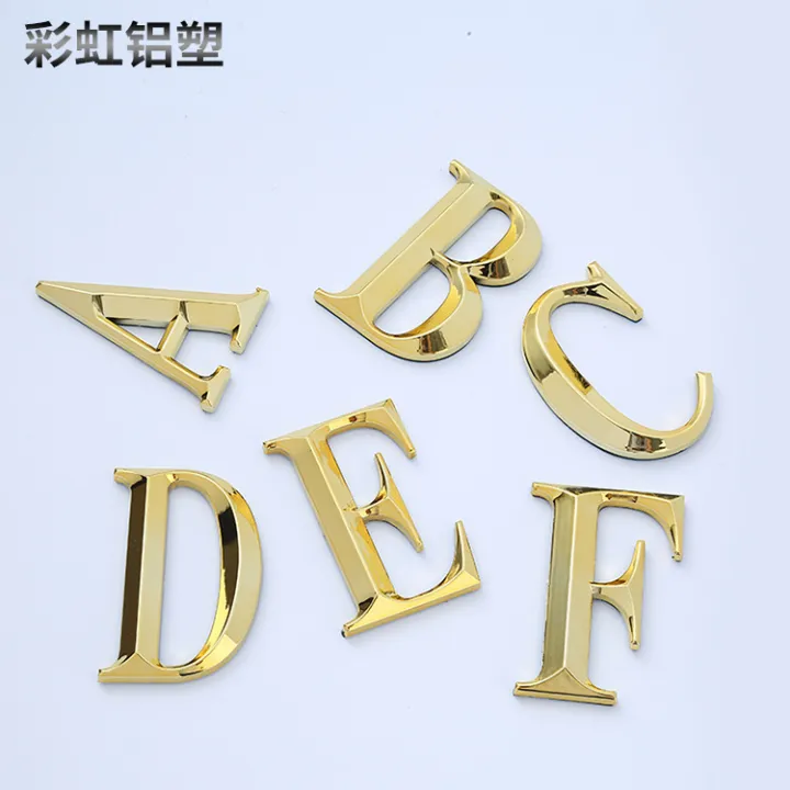 Door Letter Sign Number Plate 7cm 3D Letter Sticker for Door House ...