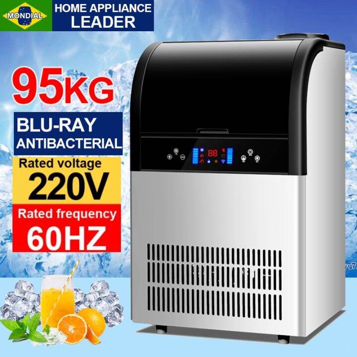 mondial Ice Maker 95KG Smart ice machine for business ice cube maker Blu-ray antibacteria ...